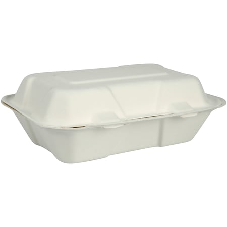 Abena Containers, To-Go, Clam Shell Meal Box w/ Hinged Lid, PK200 1010001177 | Zoro